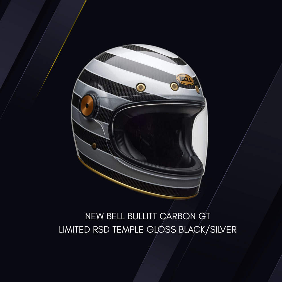 NEW BELL BULLITT CARBON GT LIMITED RSD TEMPLE GLOSS BLACK SILVER ...