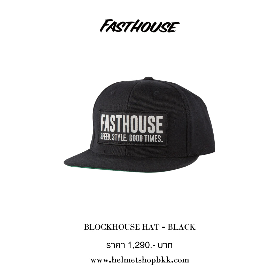 หมวกแก๊ป FASTHOUSE BLOCKHOUSE HAT BLACK – HELMETSHOPBKK