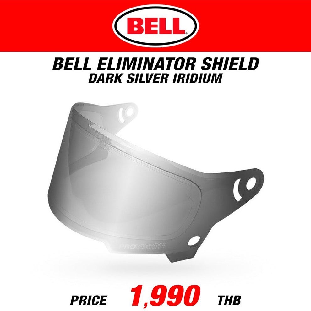 BELL ELIMINATOR SHIELD DARK SILVER IRIDIUM – HELMETSHOPBKK